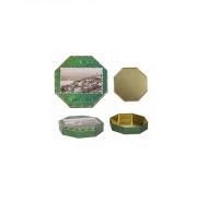 China DADI Metal Oval Tea Tin Box Octagonal Shape Gift Tin Can Customized Printing 190*190*42mm for sale