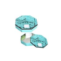 China DADI Metal Oval Tea Tin Box Octagonal Shape Gift Tin Can Customized Printing 190*190*42mm for sale