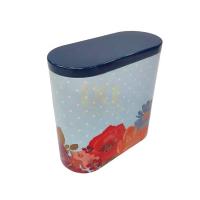 China DADI Tea Tin Box Oval Tin Box Glossy Food Grade Metal Tins For Tea Snacks for sale