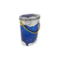 China DADI Elliptical Metal Tin Containers 0.19mm-0.4mm Tea Tin Box With Screw Cap Sealing for sale