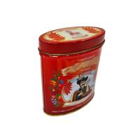 China DADI Customized Printed Candy Tin Box Oval Tin Can For Chocolates Environmentally Friendly for sale