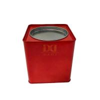 China DADI Spices Herbs Square Tea Tin Box, Rust Resistant Leak-proof Tea Tin Canisters for sale