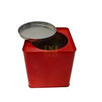 China DADI Spices Herbs Square Tea Tin Box, Rust Resistant Leak-proof Tea Tin Canisters for sale