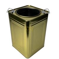 China DADI Reusable Small Square Tea Tin Box Tinplate Airtight Tin Canisters for sale