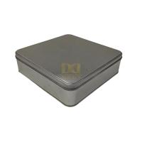 China DADI FDA Approved Tinplate Airtight Candy Tin Box Reusable Small Square Tins for sale