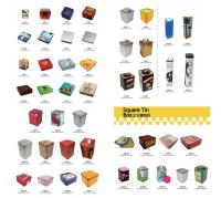 China DADI Yuletide Christmas Festival Airtight Metal Candy Tin Box Square 100x100x125mm for sale