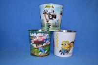 China DADI 85oz Conical Metal Popcorn Bucket 2.4L 0.23mm-0.28mm Food Grade Tinplate Cans for sale