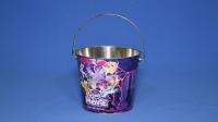 China DADI Carry Handle Tin Popcorn Bucket 1.8L Personalized Metal Popcorn Bucket For Cinema for sale