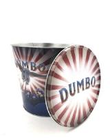 China DADI Household 2.4L Popcorn Gift Tins Classic Metal Oval Metal Popcorn Bucket Stacking Shape for sale