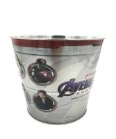 China DADI Household 2.4L Popcorn Gift Tins Classic Metal Oval Metal Popcorn Bucket Stacking Shape for sale