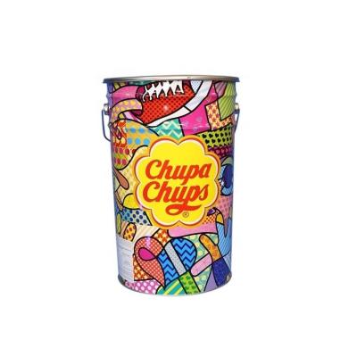 China DADI  6.5 Gallon Metal Popcorn Tin For Candy Chocolate Lollipop CMYK PMS UV Printing for sale