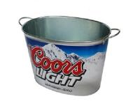 China DADI 10L 15L Tinplate Metal Ice Bucket Drink Cooler Galvanised Drinks Bucket For Whiskey Beverage for sale