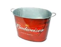 China DADI 5L Round Metal Tin Ice Bucket With Custom Logo for 6 Bottles Beer for sale