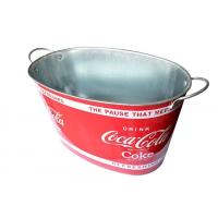 China DADI 10L 15L Tinplate Metal Ice Bucket Drink Cooler Galvanised Drinks Bucket For Whiskey Beverage for sale
