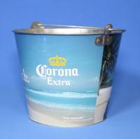 China DADI Graphic Design 5L Tinplate Ice Bucket Cooler Tub Galvanized Wine Bucket for 6 Bottles Beer for sale