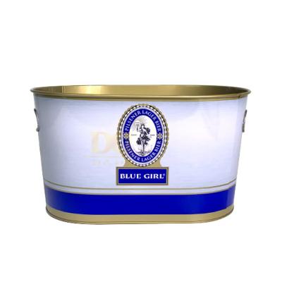 China DADI 5L 7.5L 15L Tinplate Metal Ice Bucket Galvanized Tinplate Custom Beer Buckets for sale
