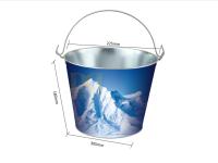 China DADI 5L-15L Oval Champagne Tinplate Ice Bucket Cooler Embossing Champagne Bottle Coolers for sale