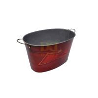 China DADI 10L Rustproof Wine Ice Bucket Beverage Cooler Bucket Silkscreen Vintage Galvanized for sale