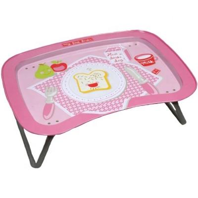 China DADI Offset Lithography Painted Tin Trays Food Grade Metal Tin Tray With Foldable Stand for sale