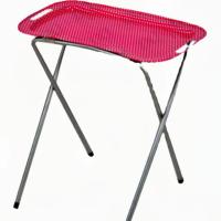 China DADI Offset Printing Tinplate Metal Tin Tray Foldable Stand Painted Tin Serving Trays for sale