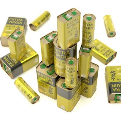 China DADI 1500ml Cooking Oil Tin Can Food Grade Tinplate Tin Olive Oil Containers Food Oil Can for sale