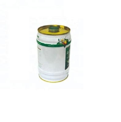 China DADI 3L Round Oil Can UV Printing Cooking Oil Tins Food Grade Tinplate Olive Oil Can for sale