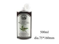 China DADI 500ml Round Olive Oil Can Cold Press Oil Tinplate Containers Customized Printings for sale