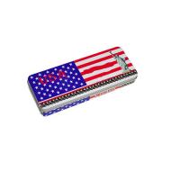 China DADI Classic Rectangular Hinged Tin Containers CMYK PMS Small Rectangular Candy Tin Box for sale