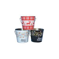 China DADI 64oz Tinplate Metal Popcorn Bucket Colorful Flavored Popcorn Tins For Chocolate for sale