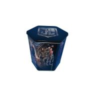 China DADI Food Grade Holiday Snack Tin Offset Lithography Tinplate Metal Popcorn Tin Bucket for sale
