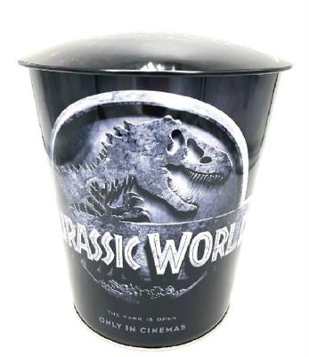 China DADI Custom Logo Cheese Popcorn Tin Tinplate Popcorn Metal Bucket with Lid for sale