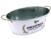 China DADI Large Capacity Beverage Cooler Tub Customized Beer Tub Cooler Tinplate Metal Ice Bucket for sale