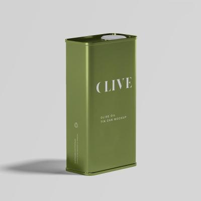 China DADI 2.5L Rectangular Food Oil Can for Extra Virgin Olive Oil Packaging in CMYK/PMS Colors for sale