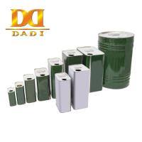 China DADI 1.25L Rectangular Super Oil Container Food Grade Tin with Imported Plastic Spout 1L Capacity Olive Food Oil Can for sale