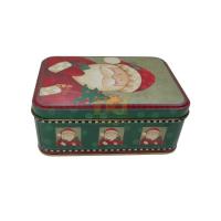 China DADI Reusable Xmas Biscuit Tin Box ISO9001 Snowflake Textured Cookie Storage Tins for sale