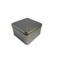 China DADI Double Lid Airtight Biscuit Containers Metallic Color Airtight Tea Tin Box for sale