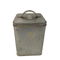 China DADI Matte Frosted Square Tin Can Tinplate Food Organizer Personalized Candy Tin Box for sale