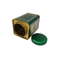 China DADI Square Tea Tin Box Airtight Biscuit Tin With Moisture Absorber for sale