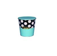 China DADI Customized Popcorn Tin Bucket Embossed Logo Design Movie Tinplate Metal Popcorn Bucket for sale