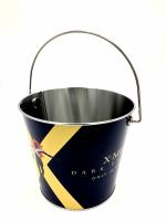 China DADI Custom Printing Tinplate Metal Popcorn Bucket Tin With Lid and Handle for sale