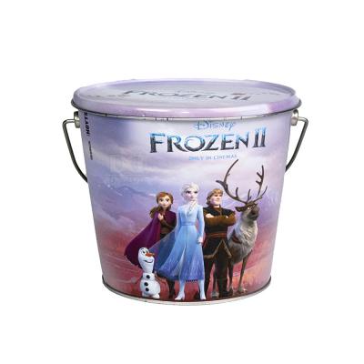 China DADI Heat Transfer Silk Printing Tinplate Metal Popcorn Bucket Tin 6.8L 5L 3.8L 2.5L 1.8L 1.4L for sale