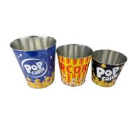China DADI Eco Friendly Metal Popcorn Bucket OEM ODM Christmas Popcorn Can for sale