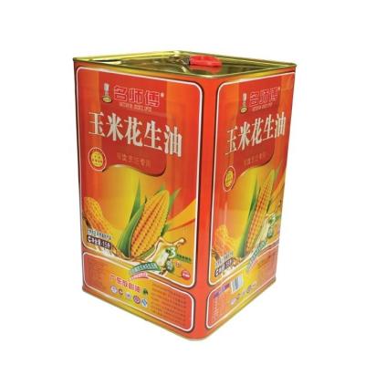 China DADI 10L Oil Tin Can 10L Food Oil Can Olive Tin Container 0.3mm-0.35mm Tinplate Material for sale