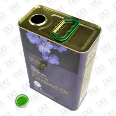 China DADI 3 Liter Edible Oil Can, Food Oil Can for Cooking Oil Olive Oil Tin Can with Handle Certified by BSCI for sale