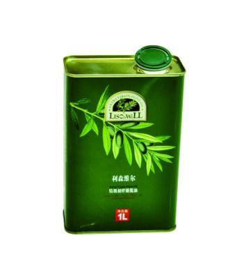 China DADI Food Oil Can 1L Food Grade Extra Virgin Olive Oil Tin Can for Cooking Metal Type Tinplate for sale