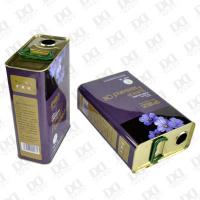China DADI 3 Liter Food Oil Can 5 Liter Olive Oil Tin Can CMYK Offset Printing with Logo Design for sale