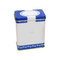 China DADI 64x39x82mm Embossed Tea Tin Box Tinplate Metal Packaging Tins For Bakery Shops for sale