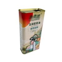 China DADI 50oz Corn Empty Oil Tin Can Cuboid Empty Olive Oil Tin Custom Food Oil Can for sale