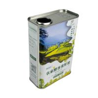 China DADI Rectangle Metal Olive Oil Container 250ml 500ml Coconut Food Oil Tin Can for sale