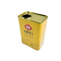 China DADI 1L-1.6L Empty Tinplate Tin Oil Cans Yellow Tin Can For Olive Oil, Food Oil Can for sale